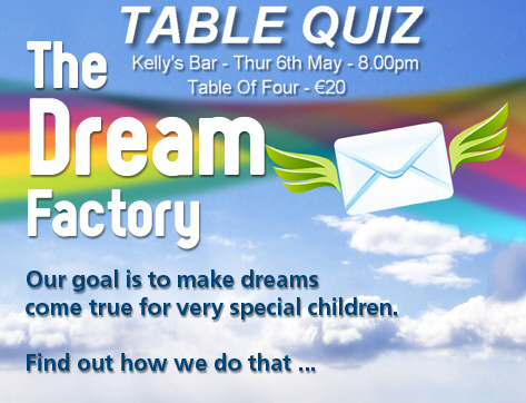 Fundraising Table Quiz in Kelly’s Bar – Cobh Edition