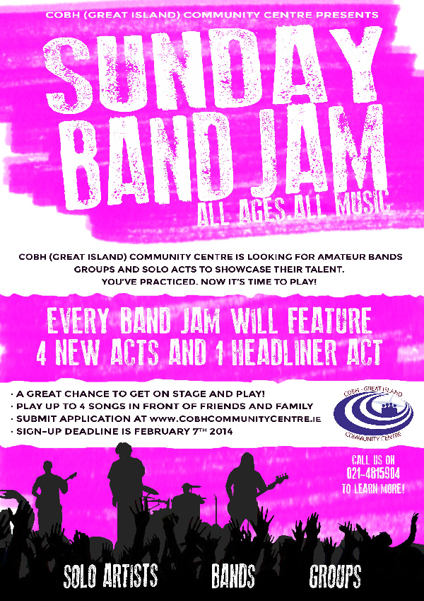 Community Centre Sunday Band Jam – Cobh Edition